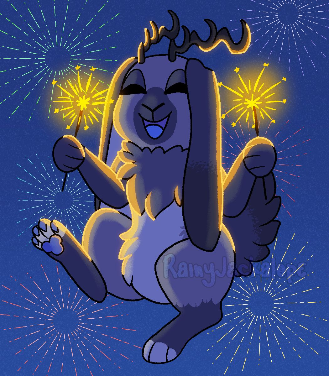 Happy New Year 2023! by @RainyJackalope – Sheezy.Art