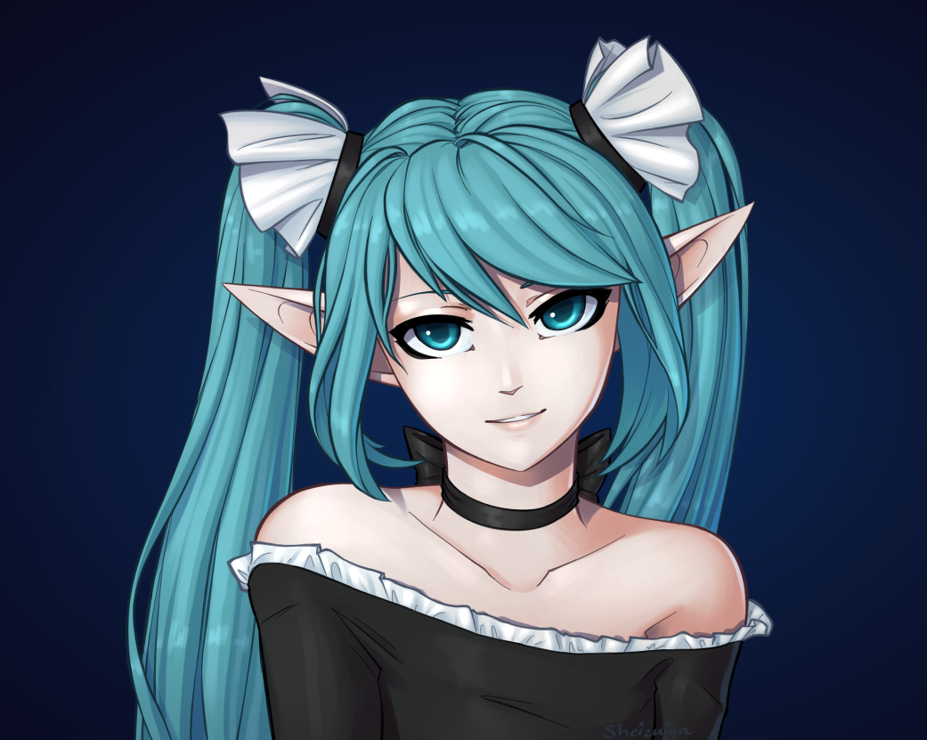 Elf Miku by @Sheiya – Sheezy.Art