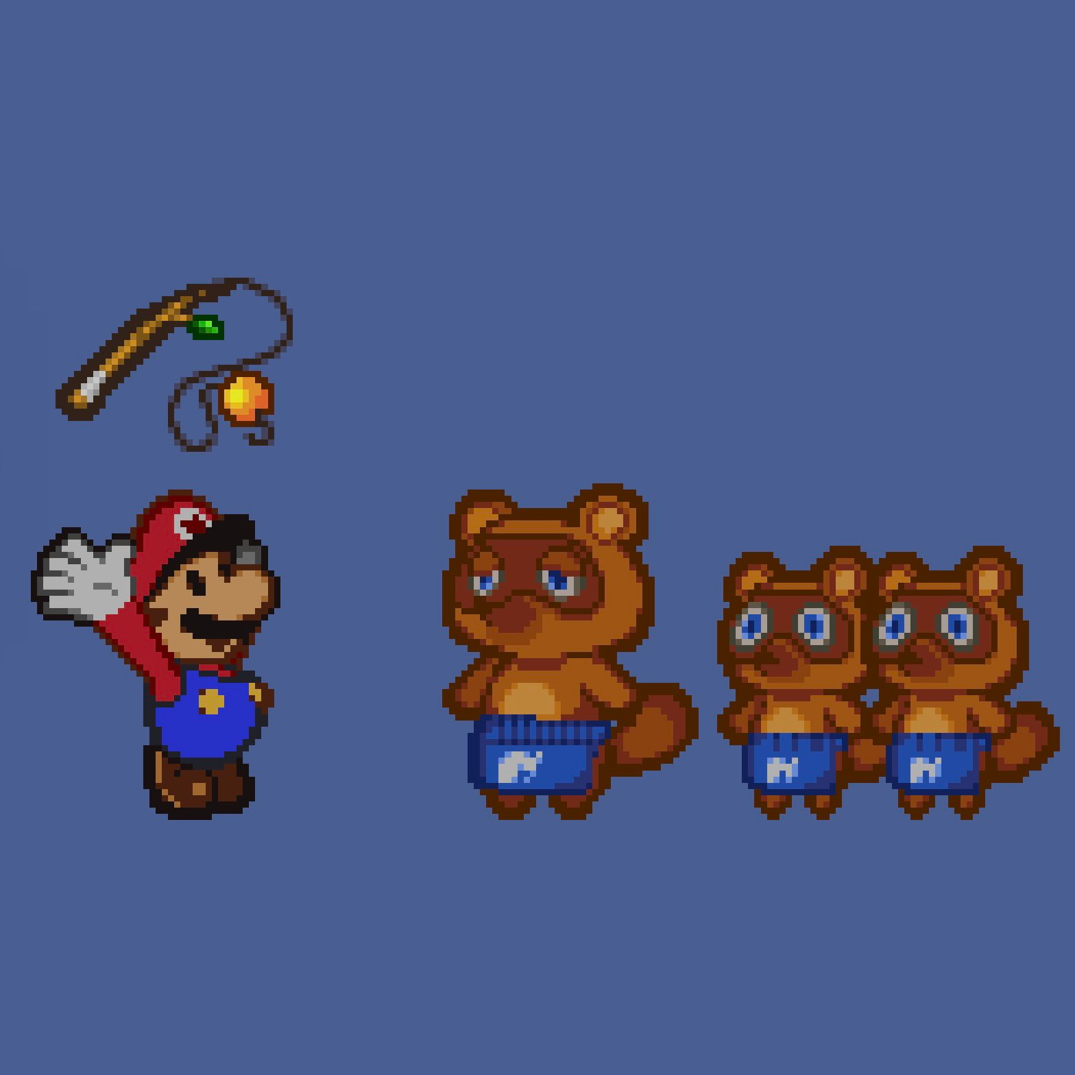 Paper Mario N64 Style Tom Nook Timmy & Tommy by @SpennyEcks – Sheezy.Art