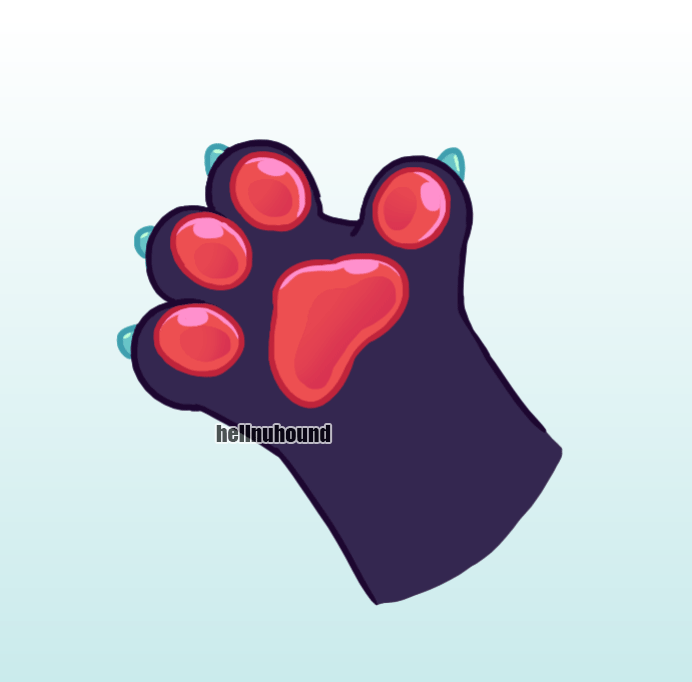 Sheezy.Art – paw with moving fingers.gif by @hellnu