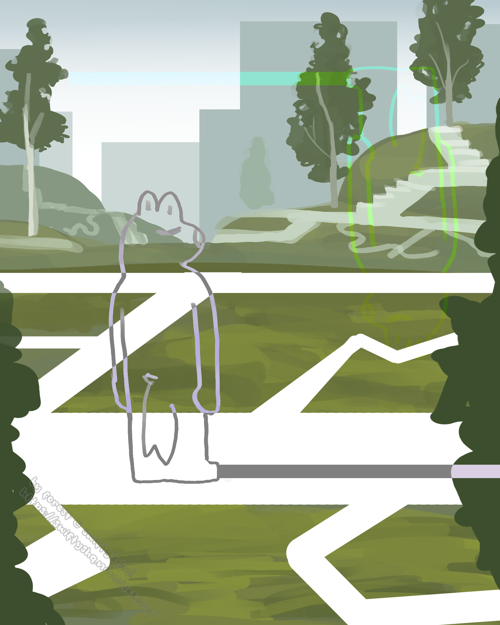 [2d] desire paths by @forest – Sheezy.Art