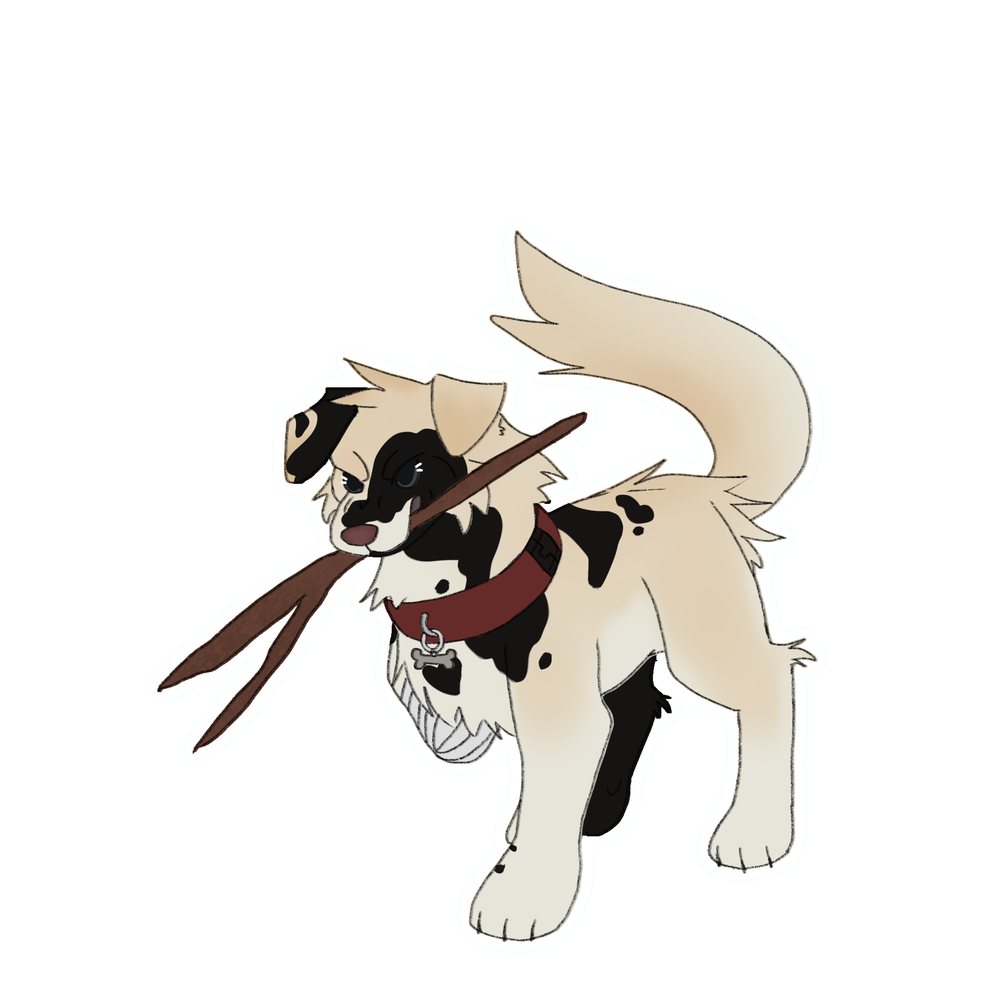 Sheezy.Art – Stumpy Sticker by @marrowbroth