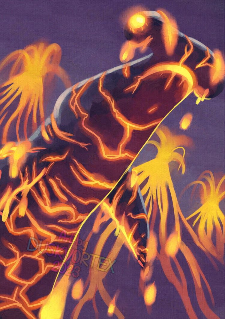 Sheezy.Art – Magma Shark (Sharktober 2023) by @duskvortex