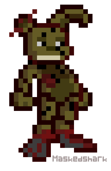 Springtrap pixels by @Maskedshark – Sheezy.Art