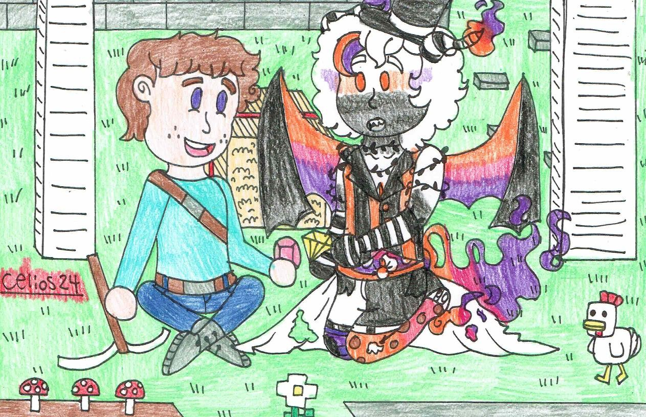 [Minecraft] Steve Sharing Snacks with Beetle by @StellarStarCelios ...
