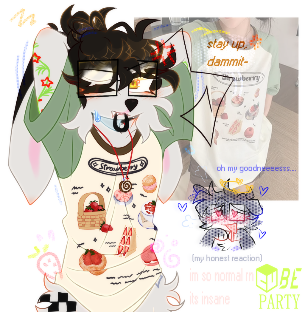 Strawb Shirt By Cube Sheezy Art