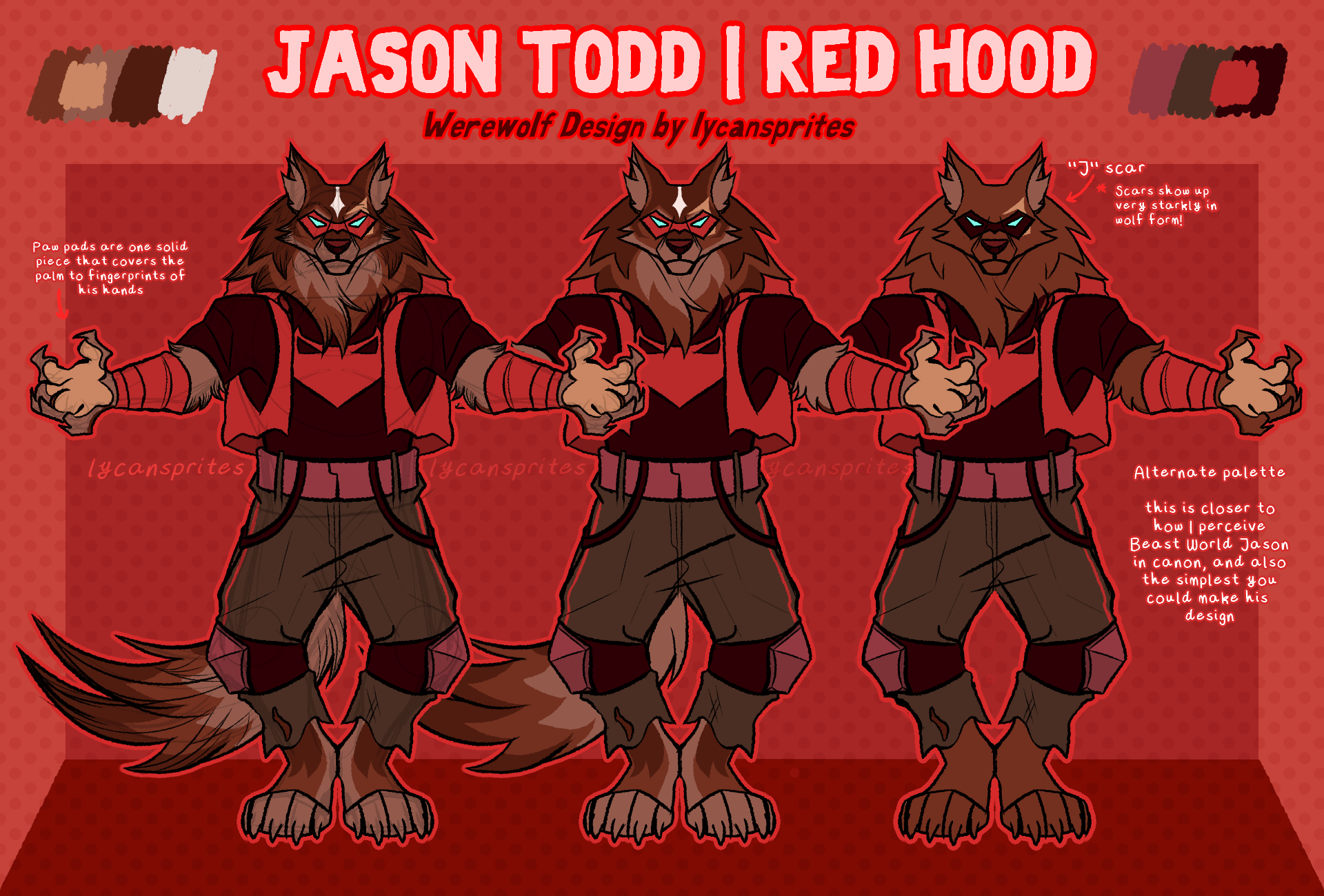 RED HOOD | THE WEREWOLF DESIGN by @superboy – Sheezy.Art