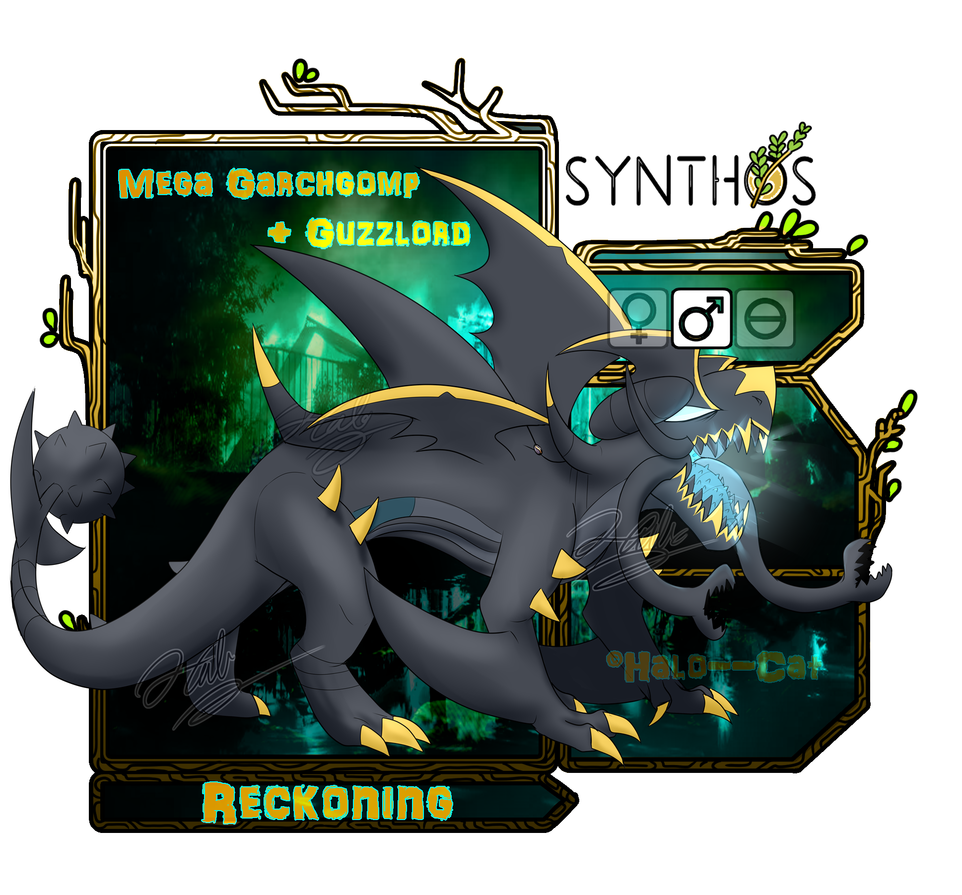 Reckoning the Guzzlord Mega Garchomp [app] by @Halos-Pokemon – Sheezy.Art
