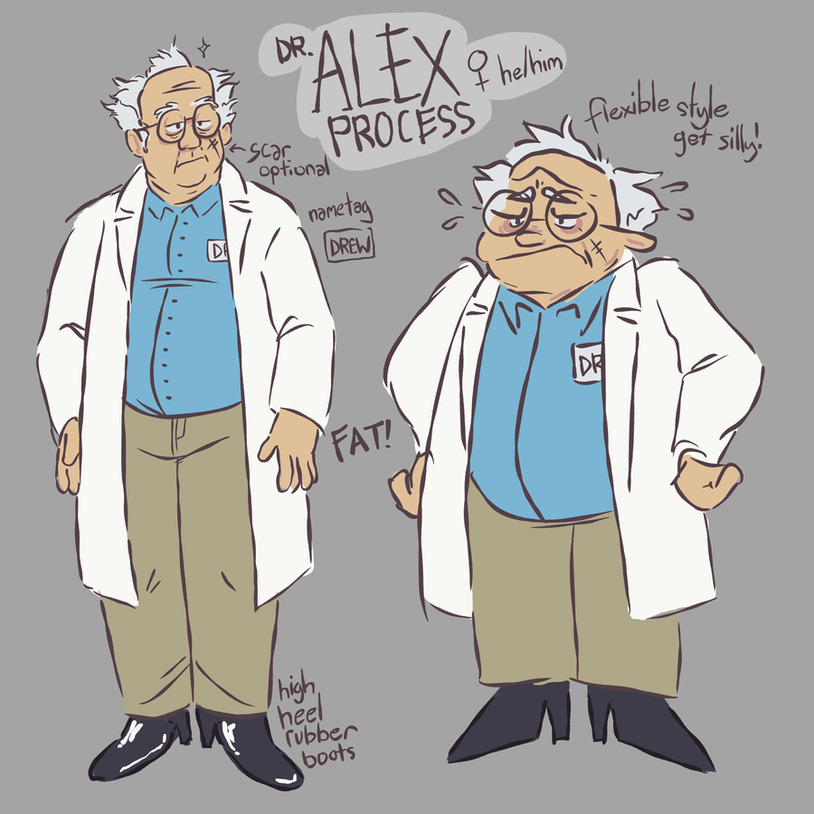 Reference - Dr. Alex Process by @brilokuloj – Sheezy.Art