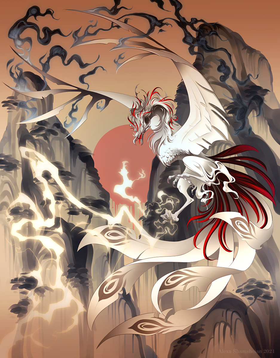 The Feng and the Lightning Serpent by @Fimbry – Sheezy.Art