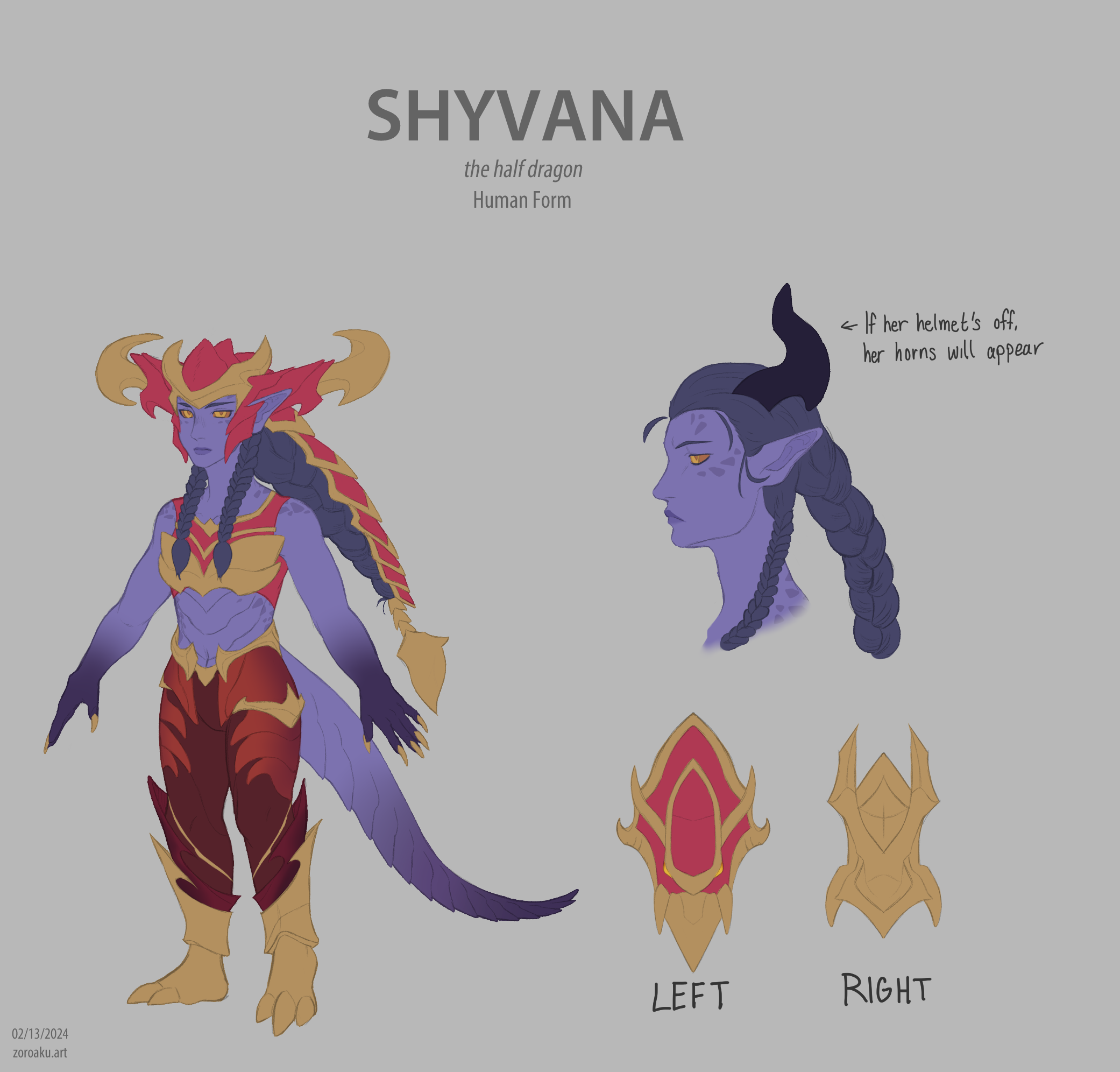 shyvana - human form ref by @shyvana – Sheezy.Art