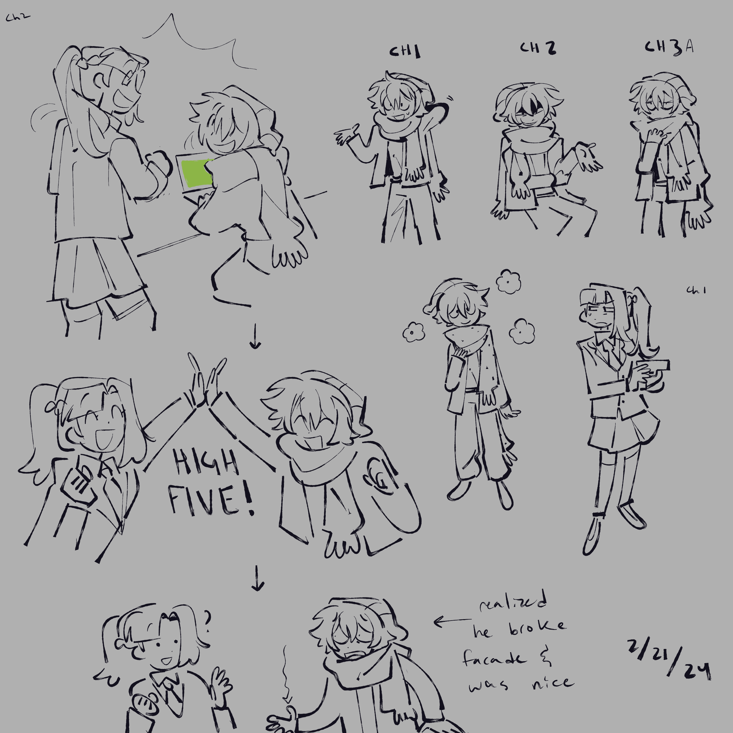 yttd doodles by @ruikamishiro – Sheezy.Art