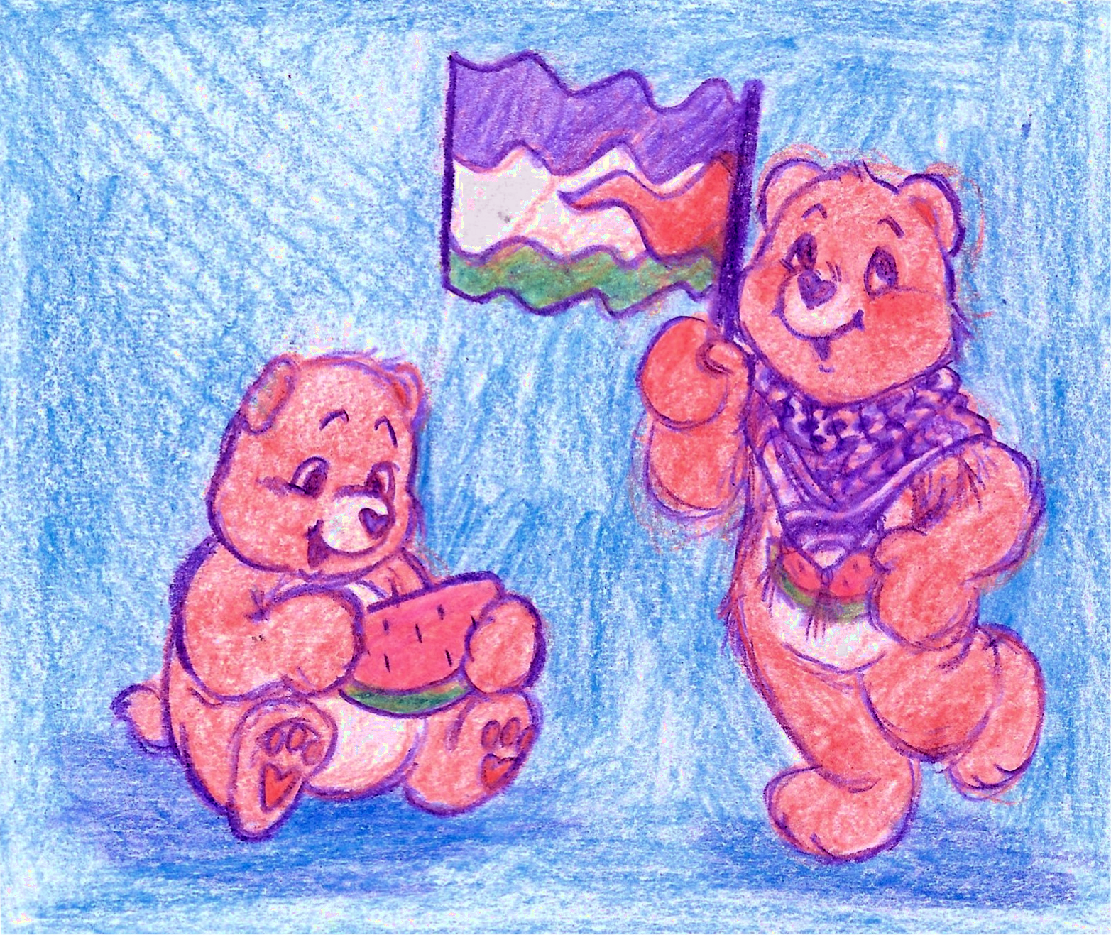 [F] Watermelon Bear by @atari – Sheezy.Art