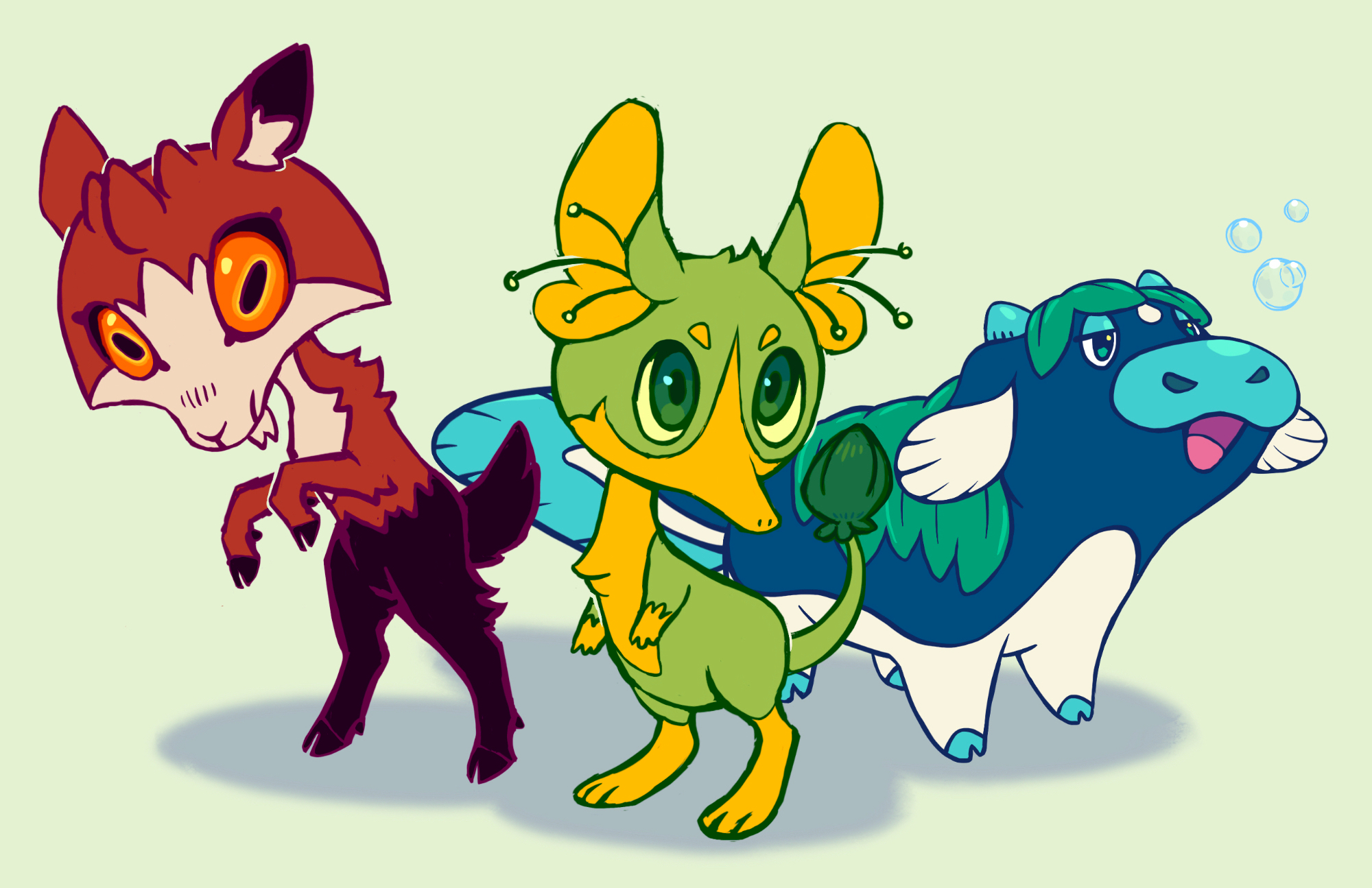 My Fake Starters by @mooncritter – Sheezy.Art
