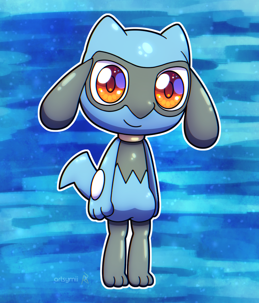 Chibi Pokemon - Riolu by @artsymii – Sheezy.Art