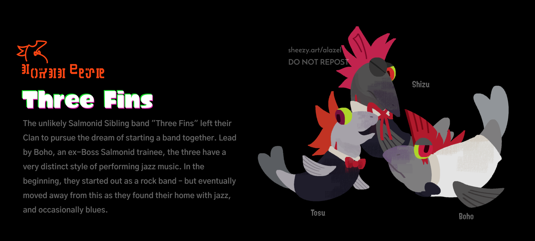 Three Fins by @Alazel – Sheezy.Art
