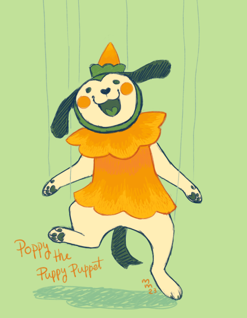 Poppy the Puppy Puppet by @mooncritter – Sheezy.Art