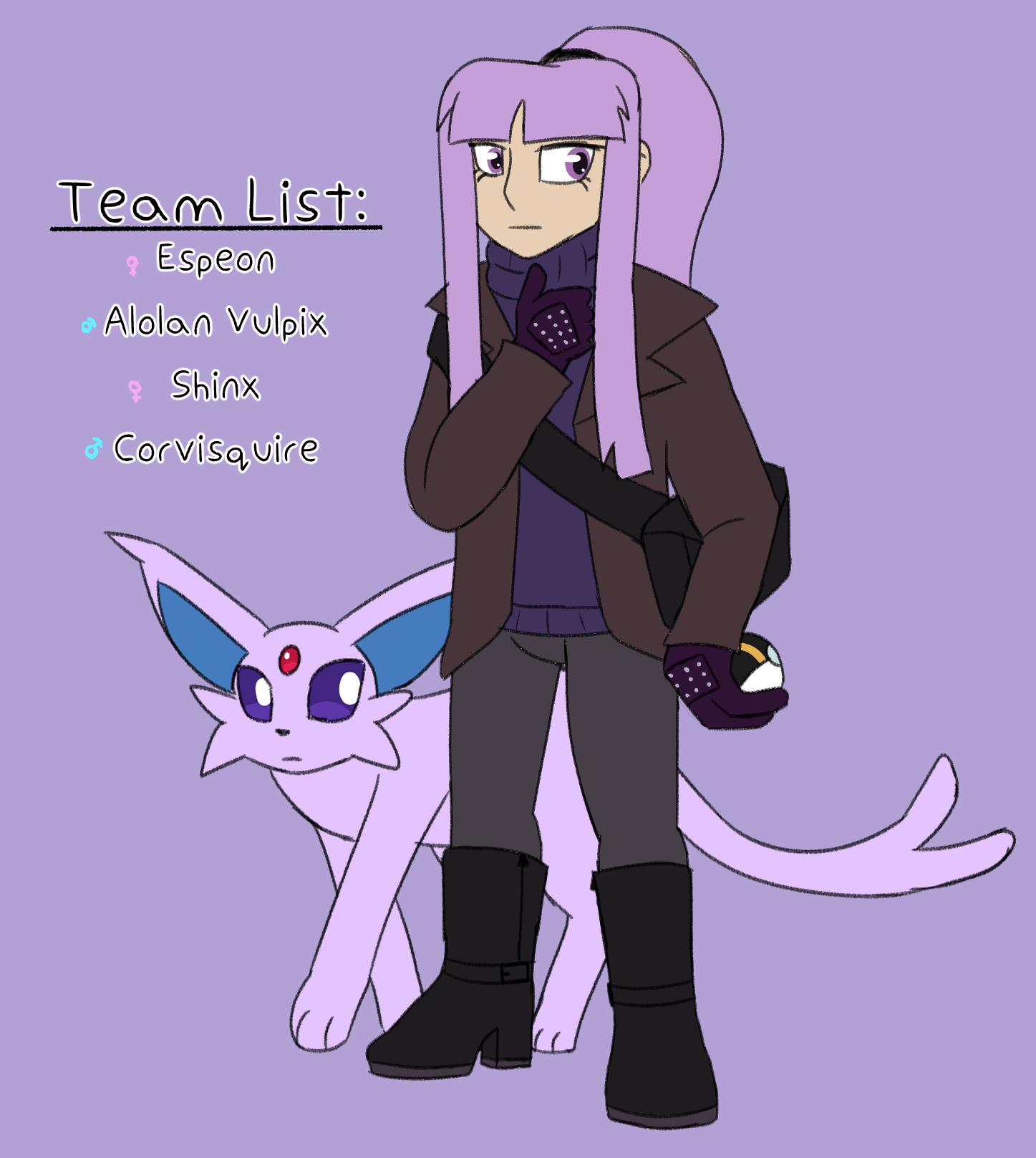 Kyoko Kirgiri (PKMN Trainer AU) by @sugarsprink – Sheezy.Art