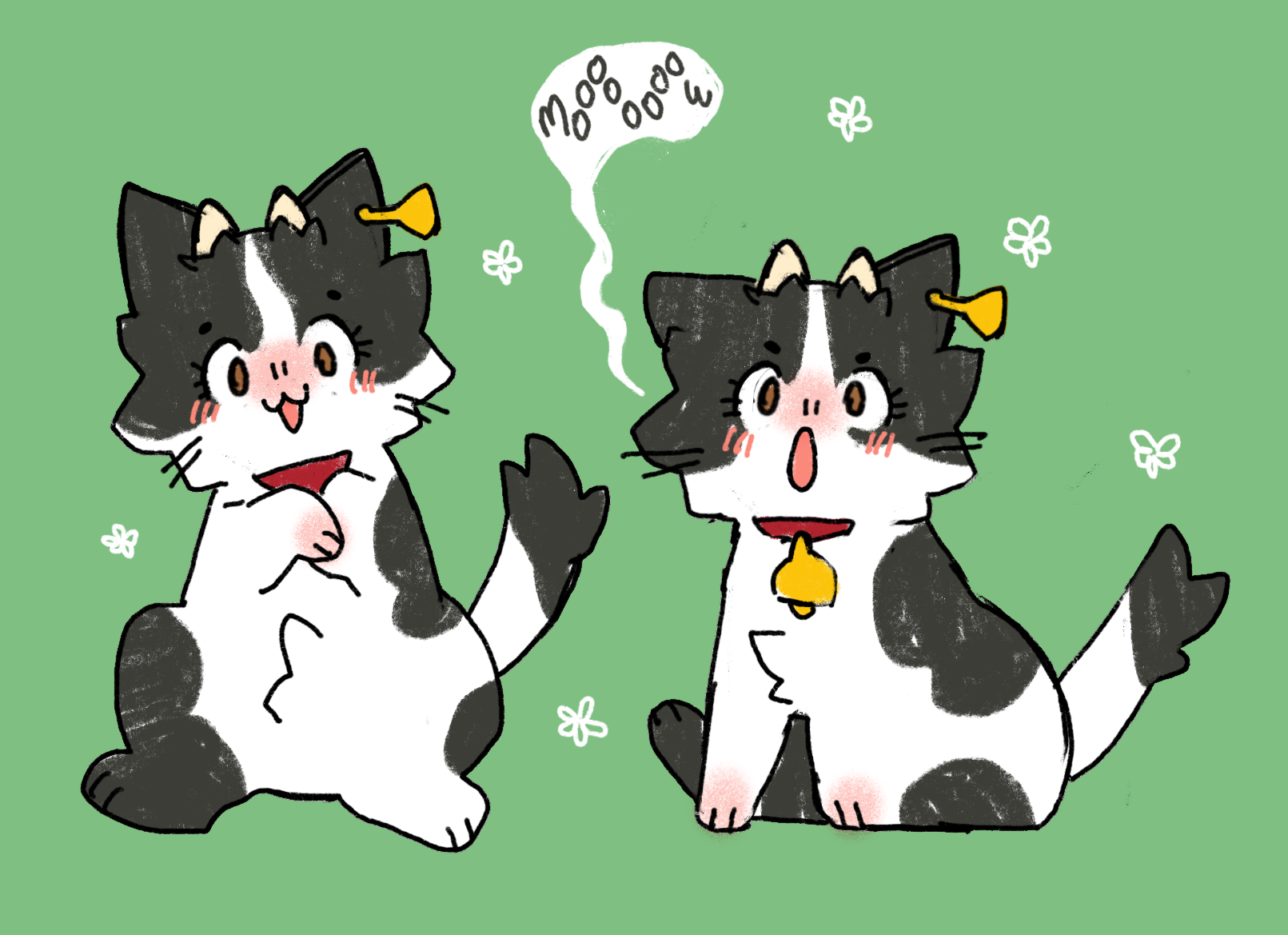 cat cow, cow cat by @bebekitty – Sheezy.Art