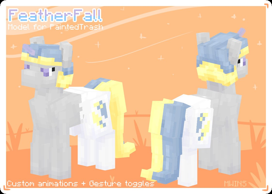 FeatherFall | Custom Minecraft Player Model by @MWINS – Sheezy.Art