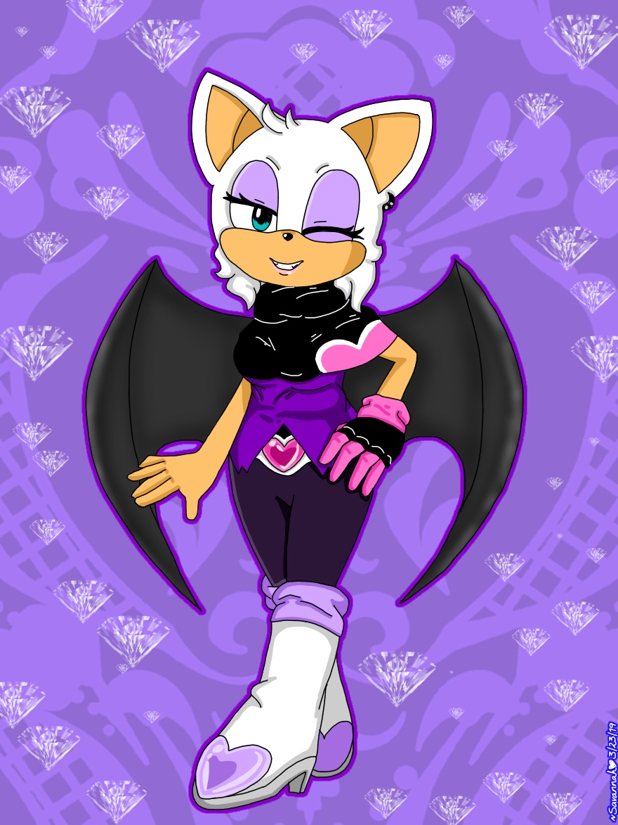 Rouge the Bat (Redesign Concept) by @TheAppleLady – Sheezy.Art