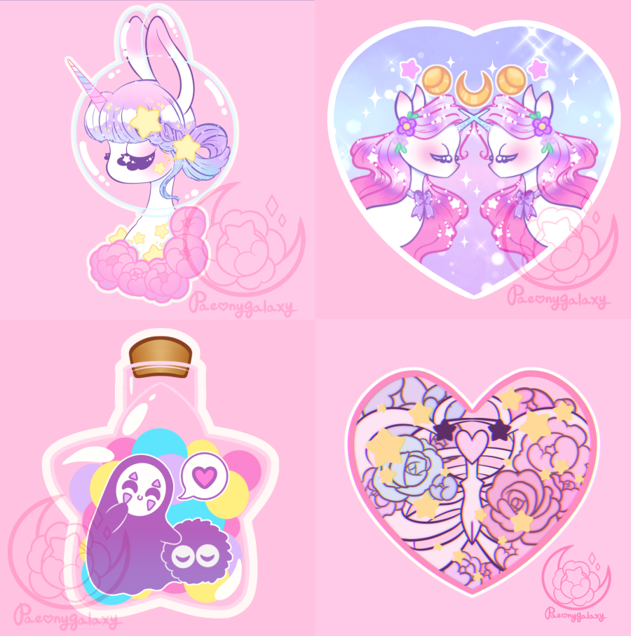 Merch Designs by @paeonygalaxy – Sheezy.Art