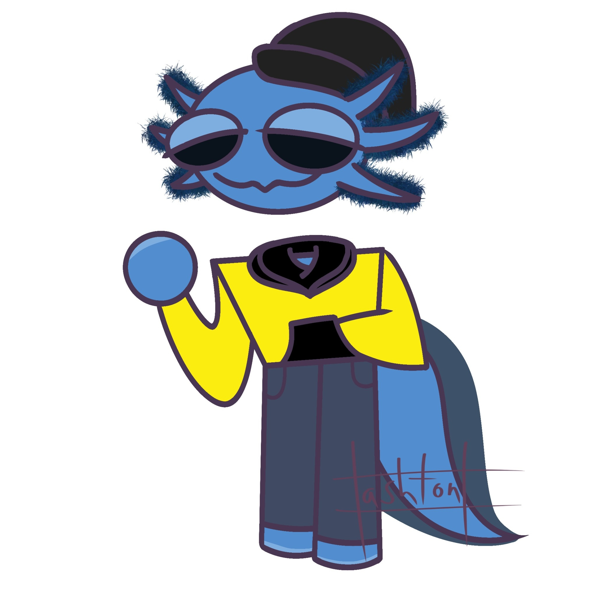 Axolotl Fursona [2023] by @ashtonisvibing – Sheezy.Art