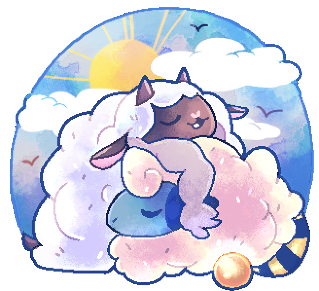 Wooly Snuggle Pile by @Eyeballmouth – Sheezy.Art