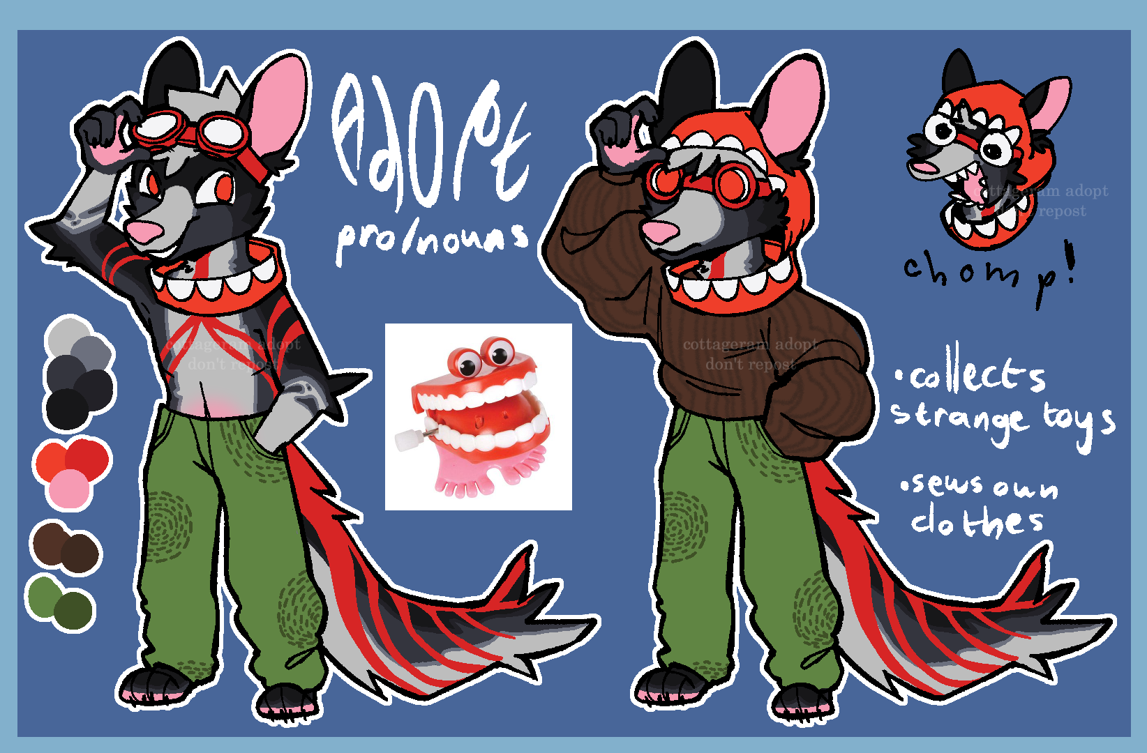 [OPEN] Chompy Friend Adopt by @atari – Sheezy.Art