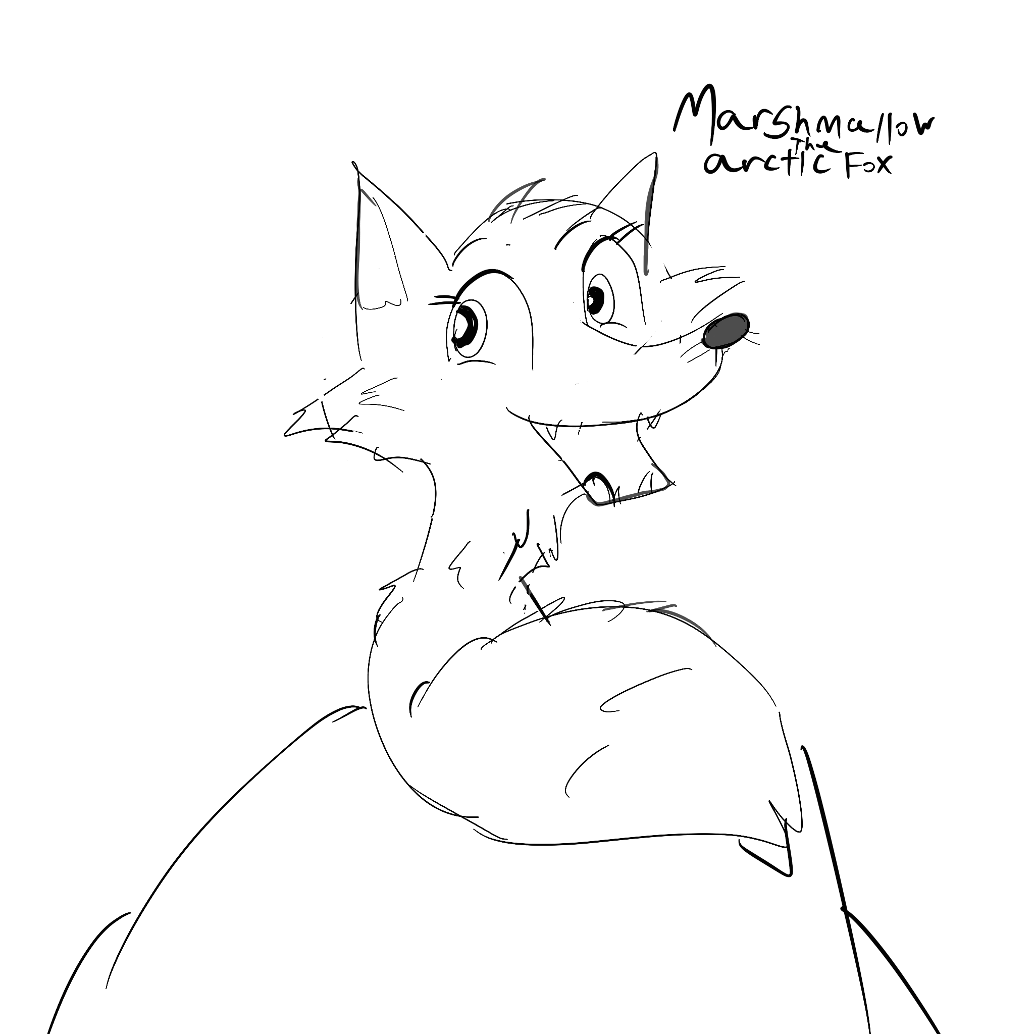 Marshmallow the Arctic Fox by @PandaFox – Sheezy.Art