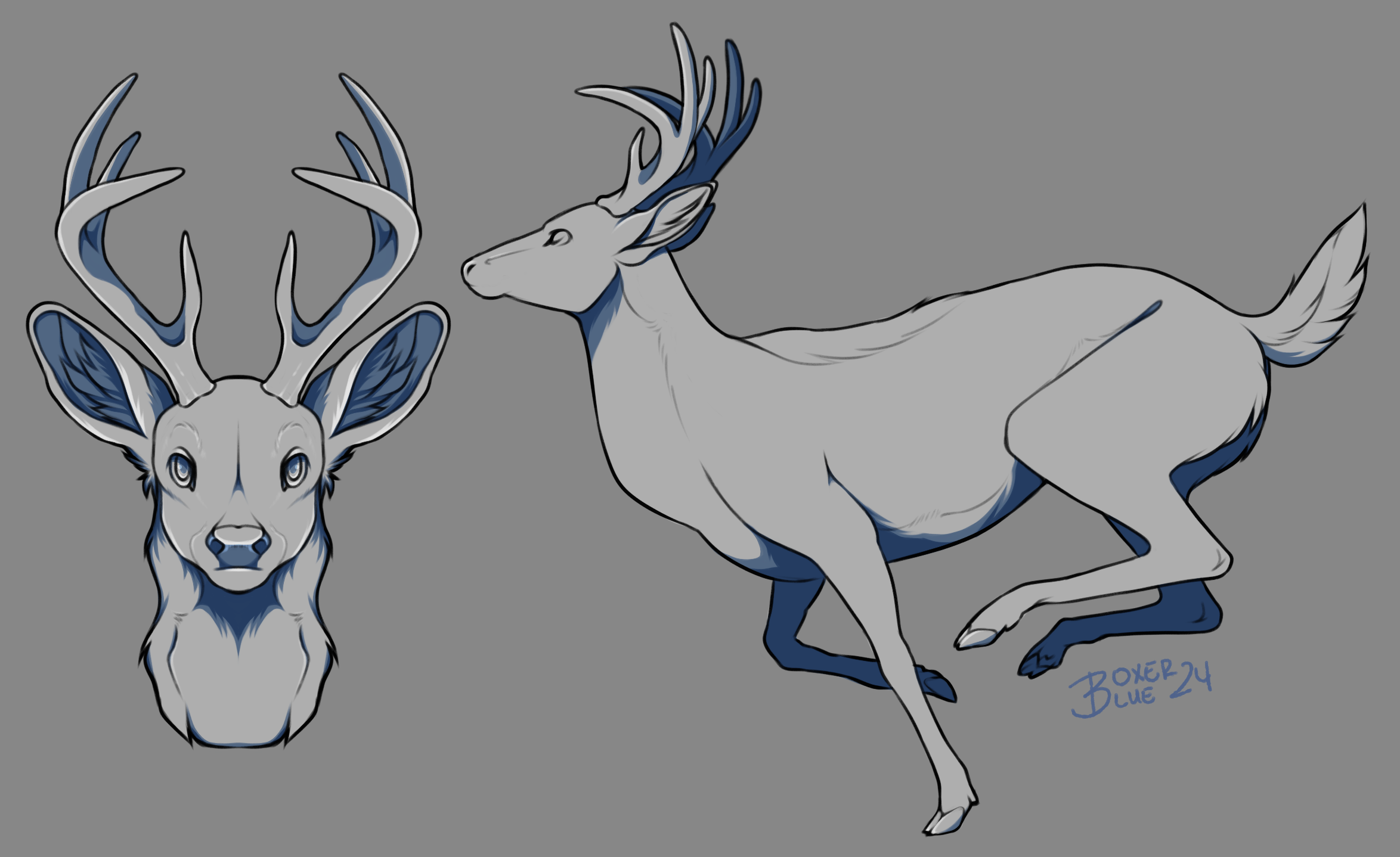 Deer Adopt Base by @boxer-blue – Sheezy.Art
