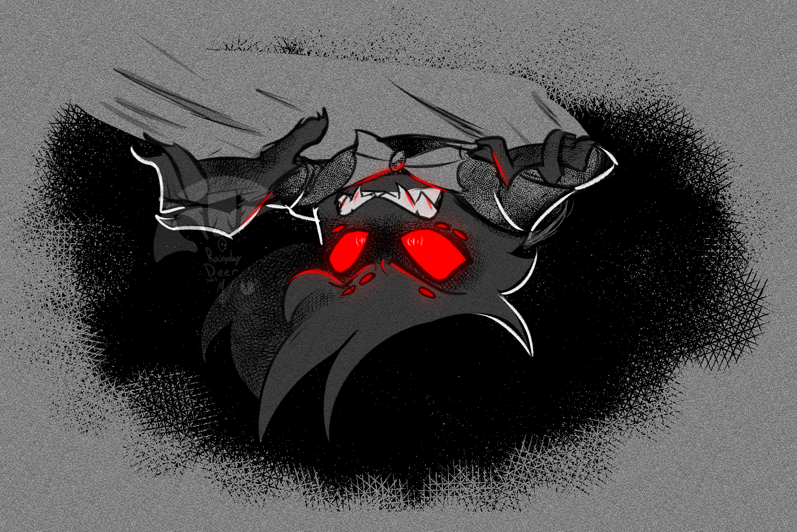 Spider on the ceiling by @rainydaydeer – Sheezy.Art