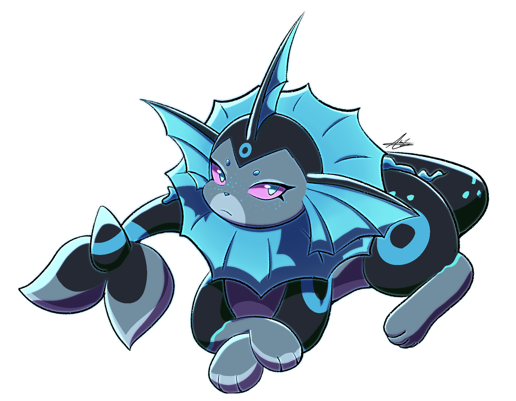 Vaporeon by @Amichie – Sheezy.Art