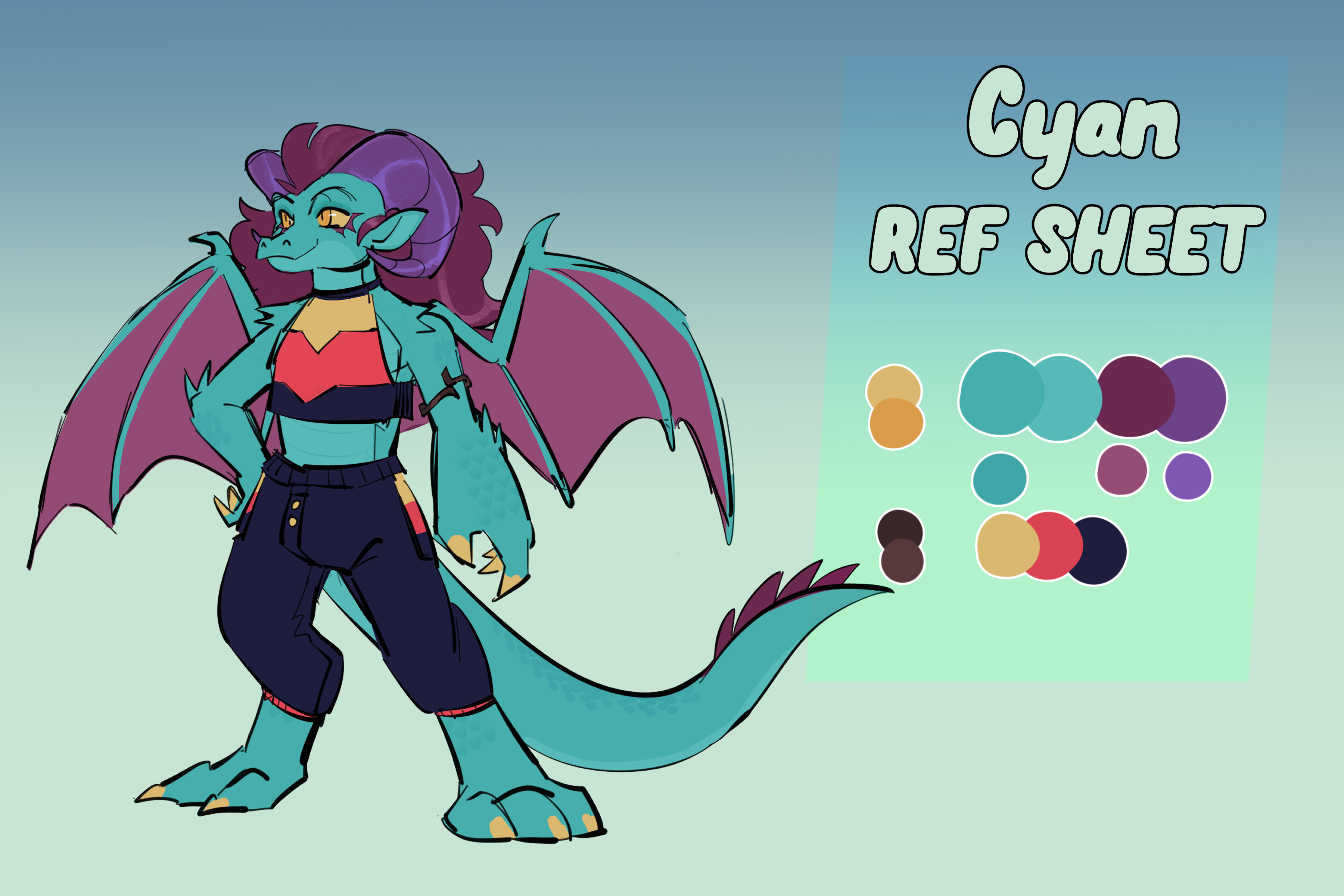 Cyan Reference Sheet by @Cyanicdoodle – Sheezy.Art