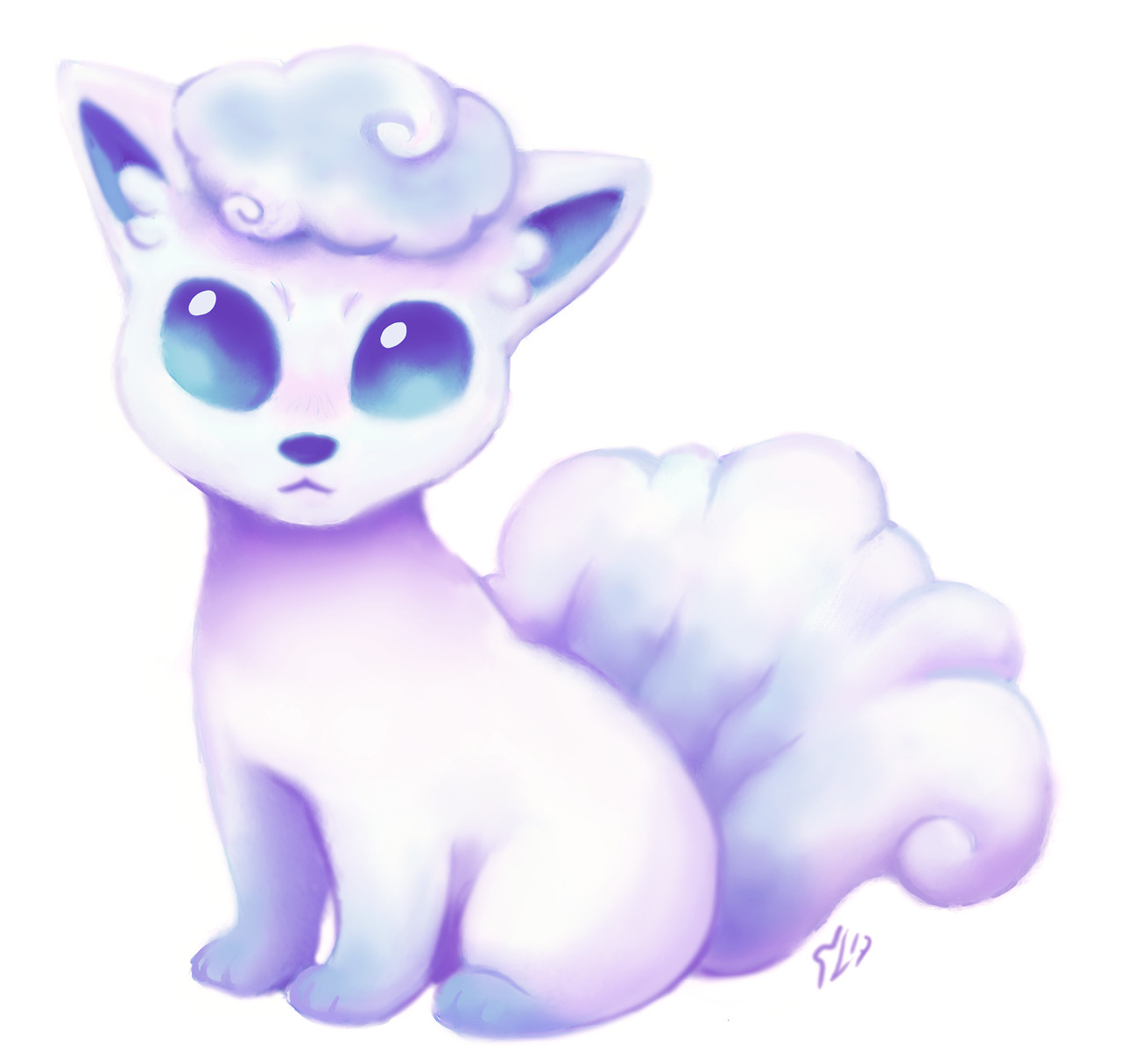 Alolan Vulpix (2017) by @mooncritter – Sheezy.Art