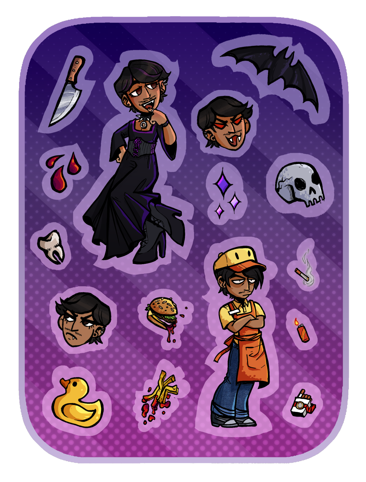 Trade - Sticker Sheet 03 by @starryevening – Sheezy.Art
