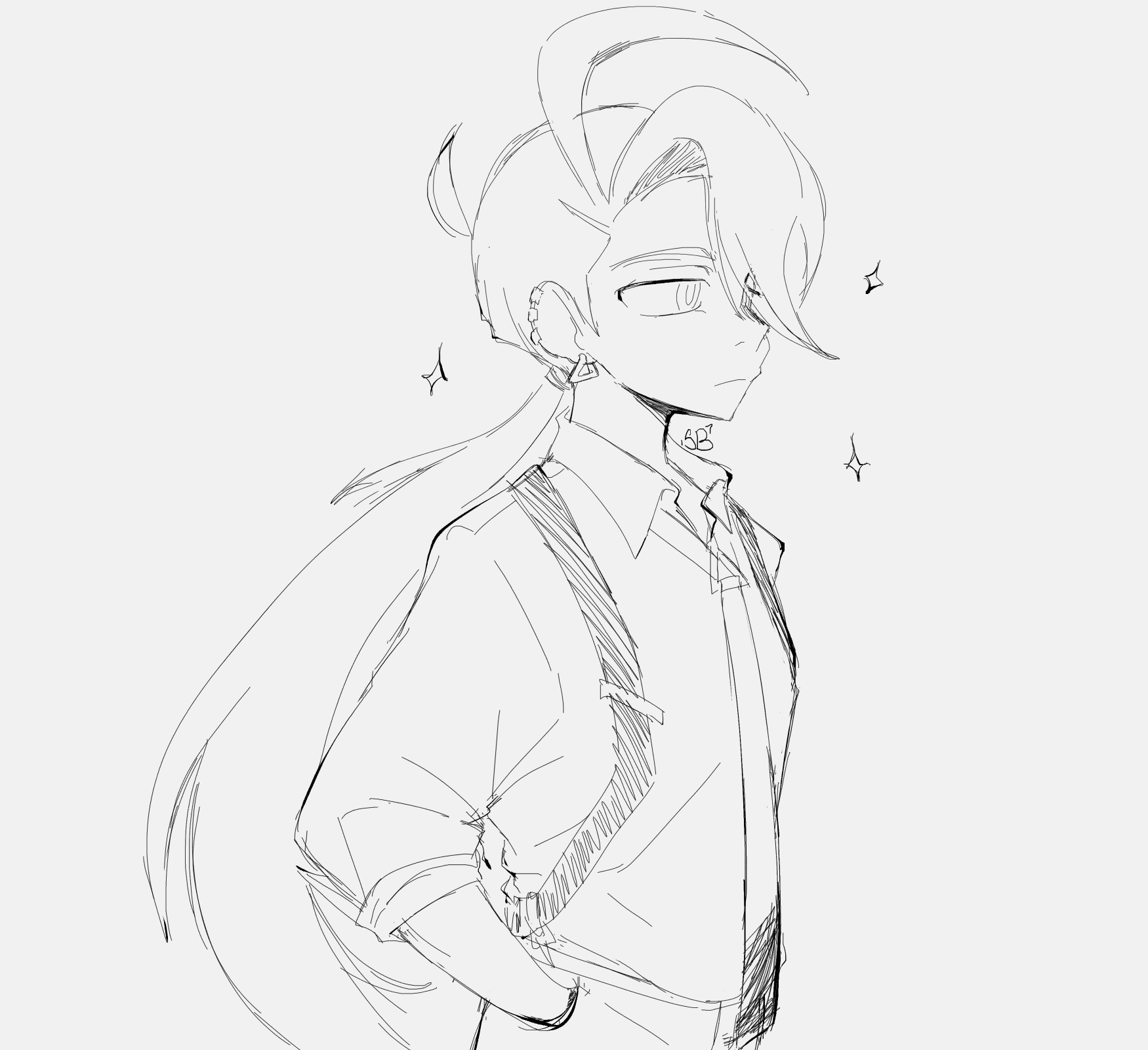 Rika Sketch by @SleepyBrainiac – Sheezy.Art