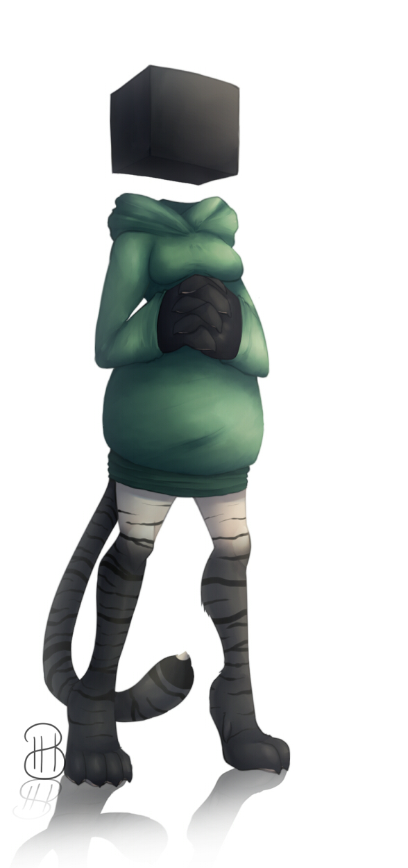 [ OC ] Box Head Tiger Girl by @Dreamsverse – Sheezy.Art