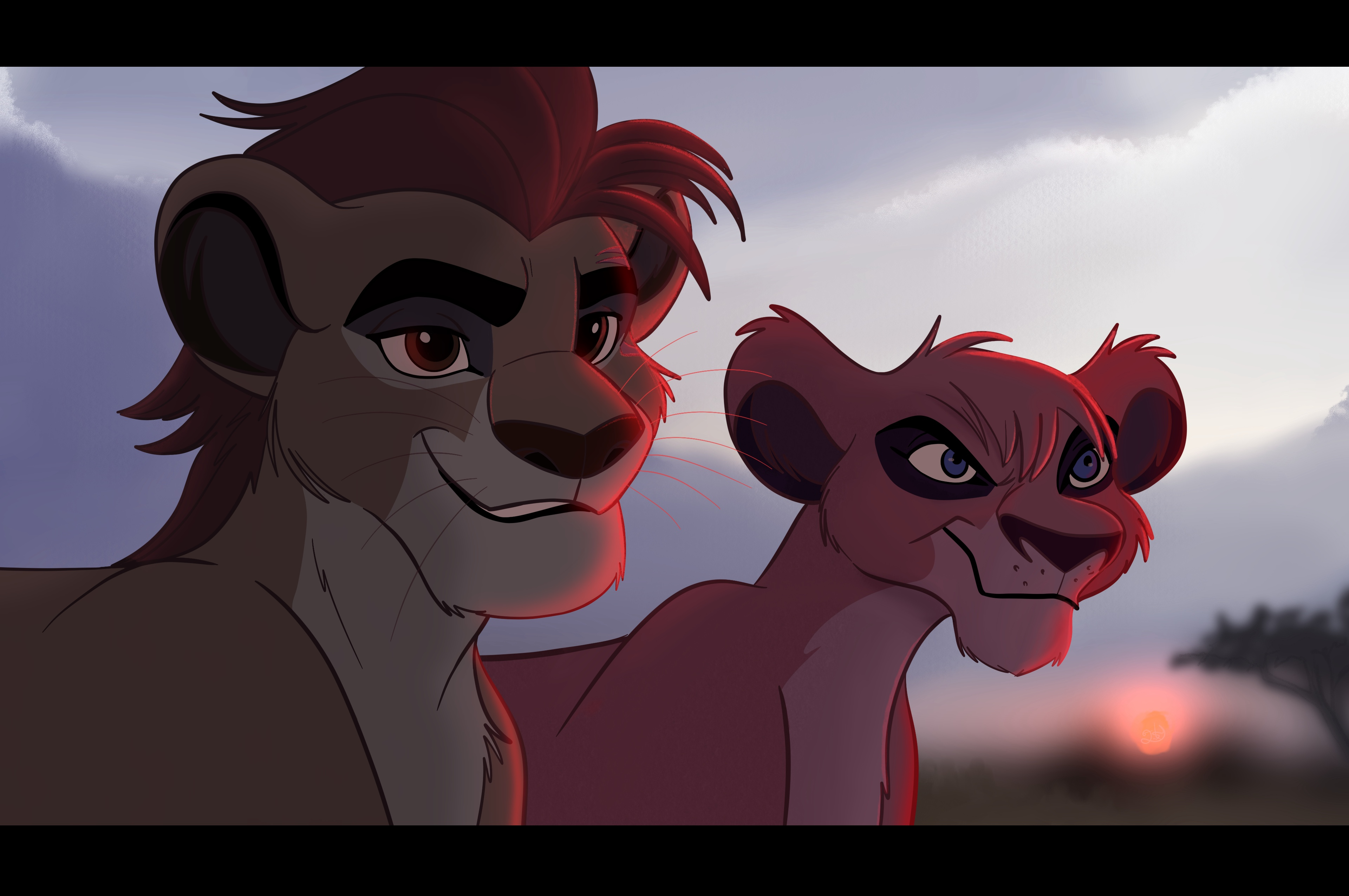 Kion and Vitani (REDRAW) by @BingyBongo – Sheezy.Art