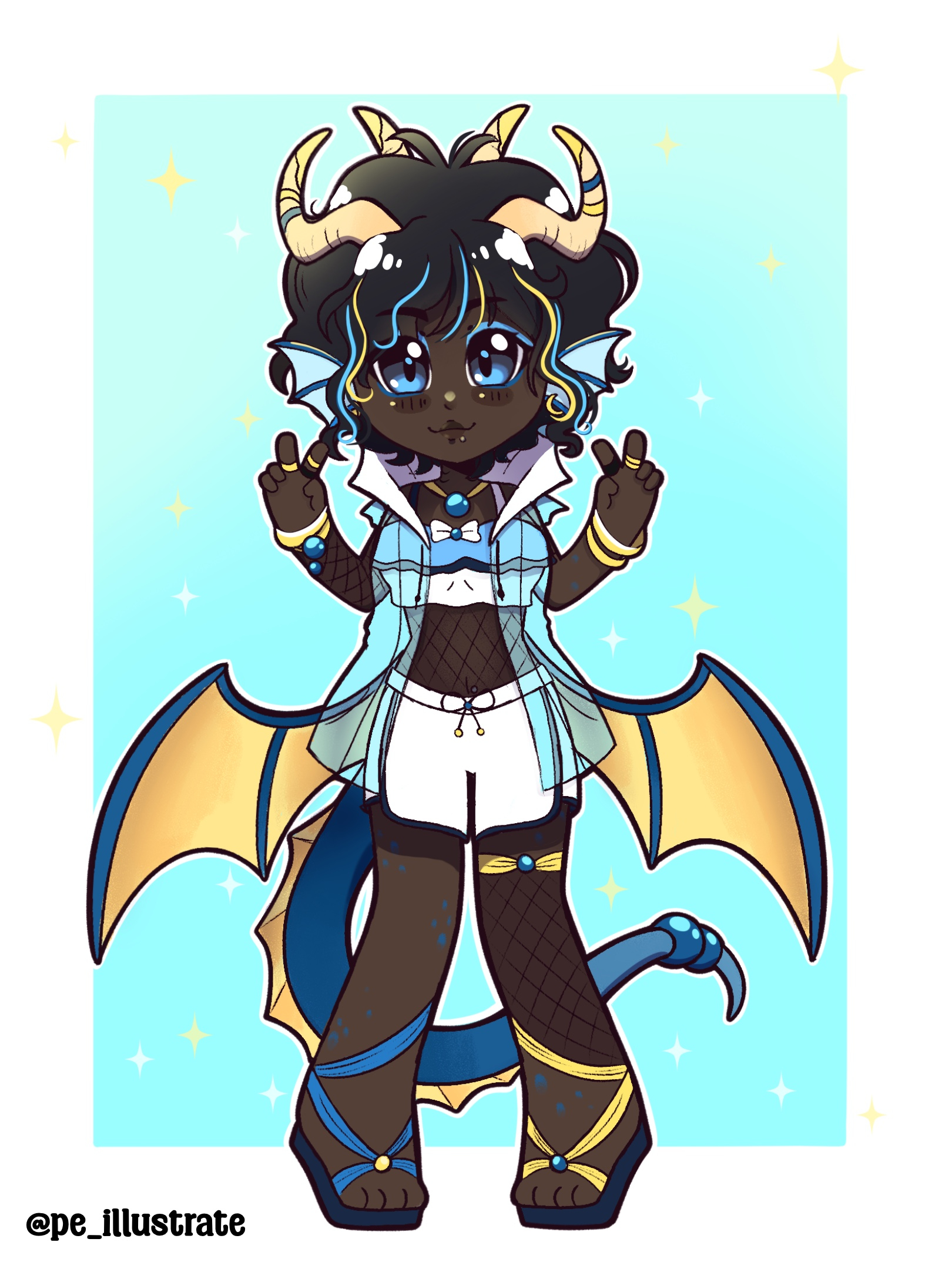 Sea Dragon Vtuber Character Concept Design by @Pema_Illustrate – Sheezy.Art