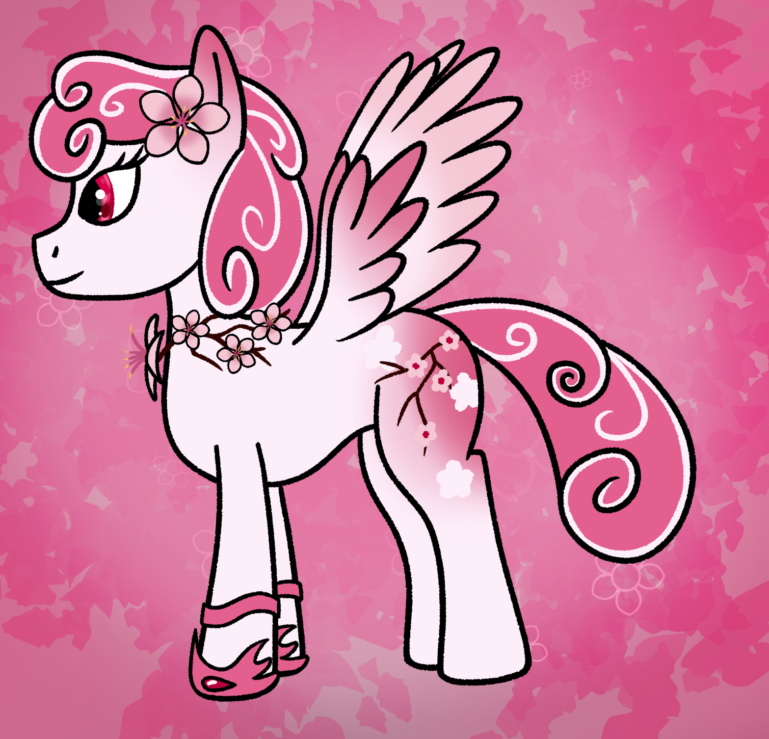 Cherry Blossom MLP Design by @AffableDragon – Sheezy.Art