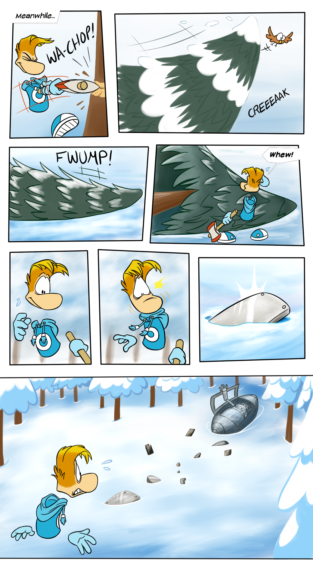 Rayman: Neocreation Day Fan Comic page 14 (old) by @EarthGwee – Sheezy.Art