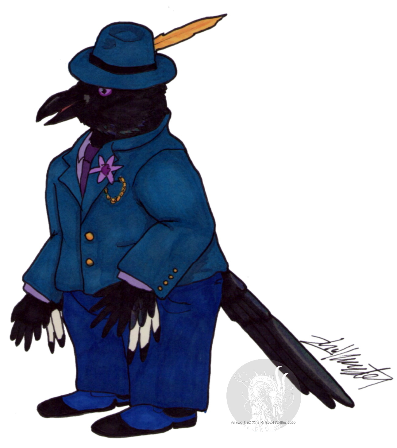 Cartoon Mortimer - standing by @Mortimer – Sheezy.Art