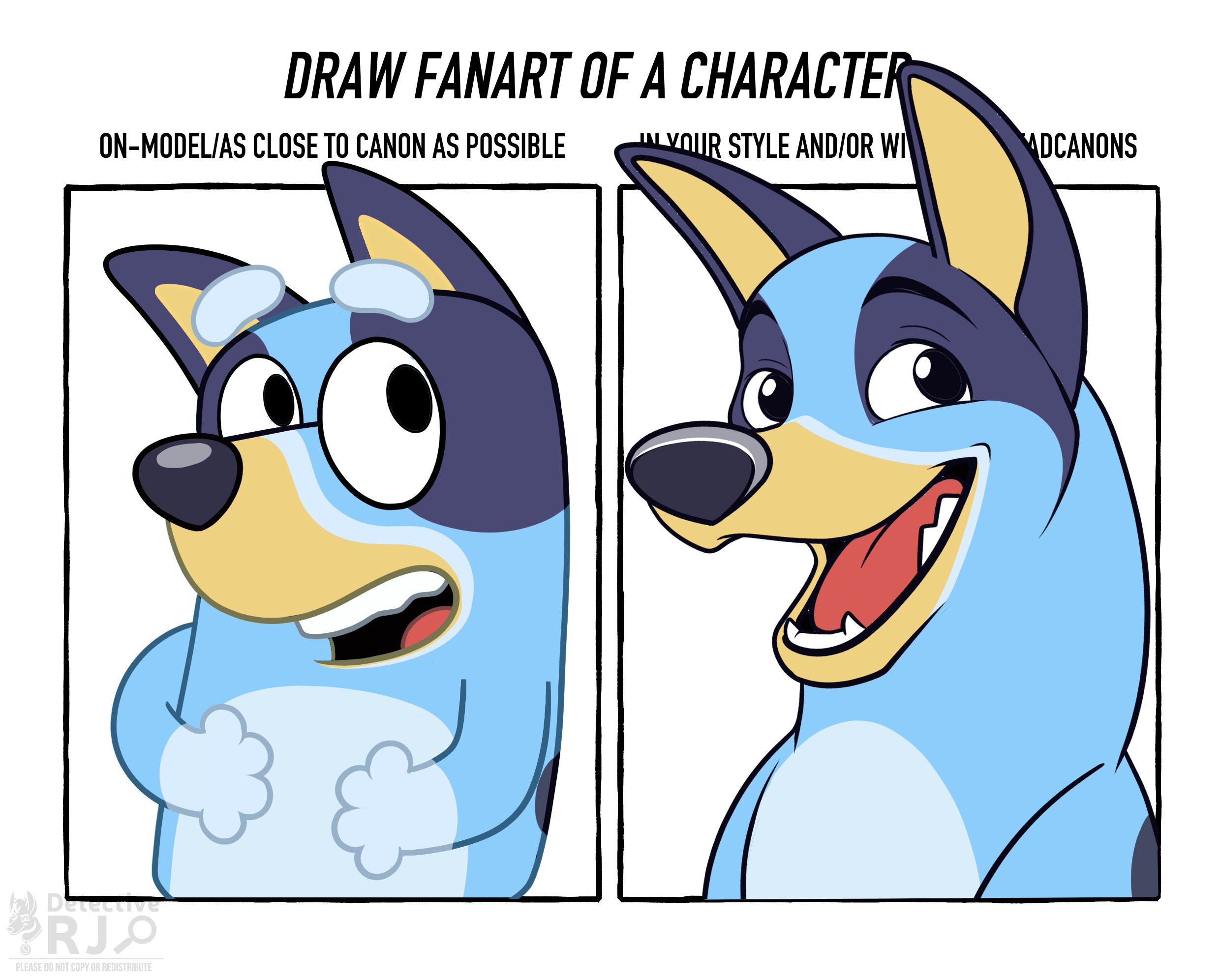 Fanart Meme: Bluey by @DetectiveRJ – Sheezy.Art