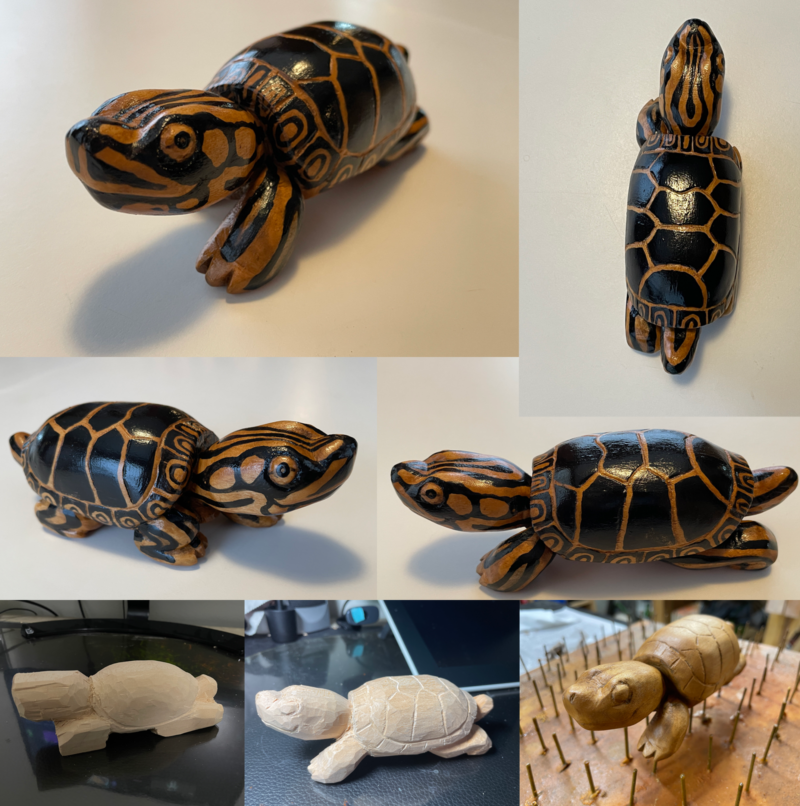 Wood Carving 1: turtle by @Snapinator – Sheezy.Art