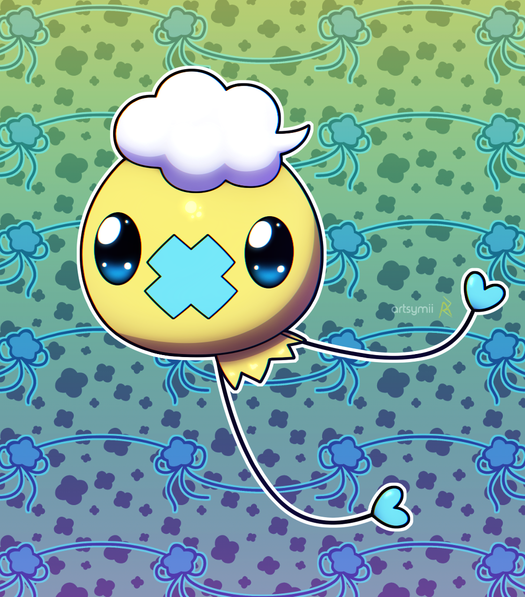 Chibi Pokemon - Shiny Drifloon by @artsymii – Sheezy.Art