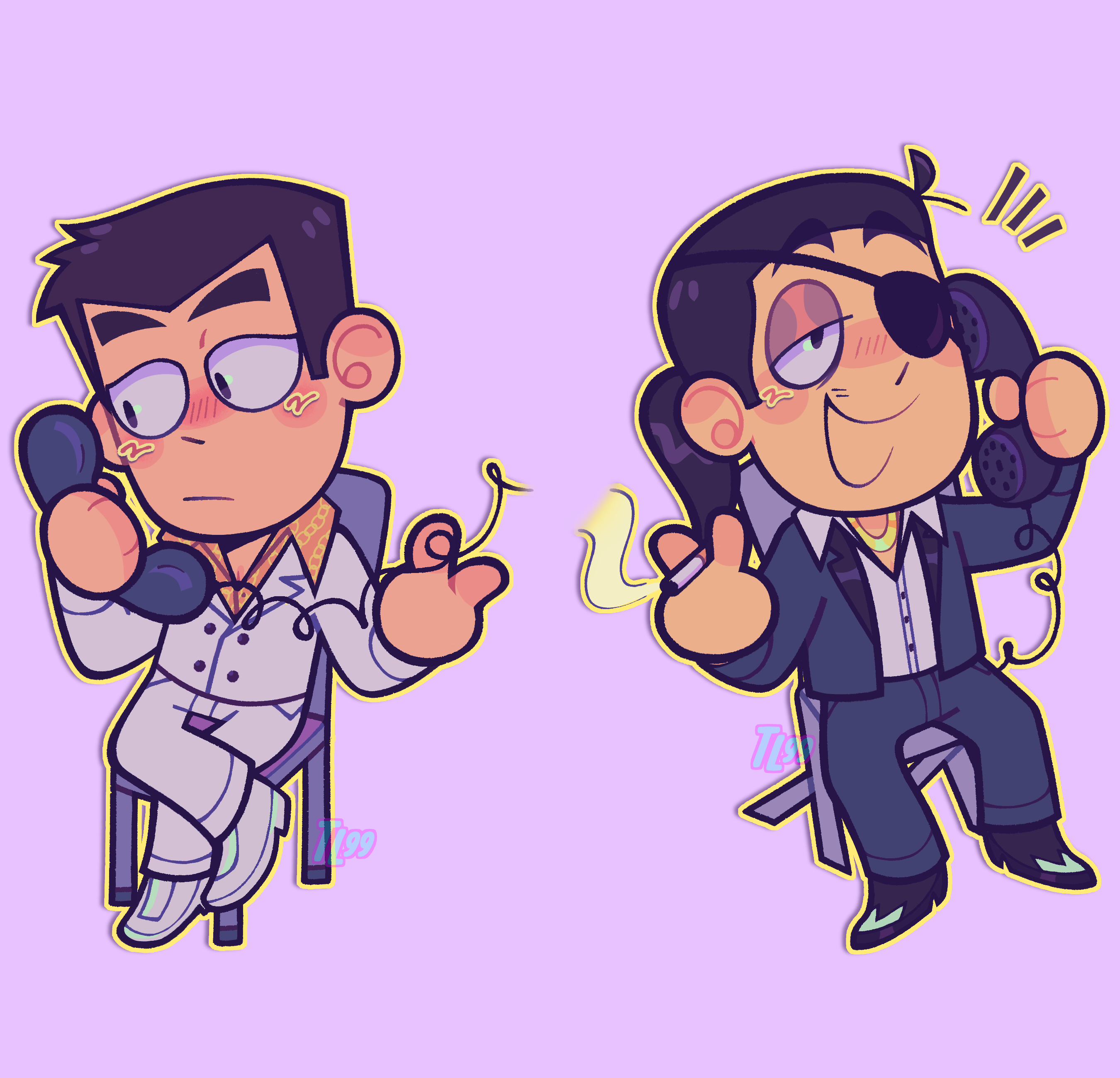 kazumaji chibis by @Blue_Lemonade99 – Sheezy.Art