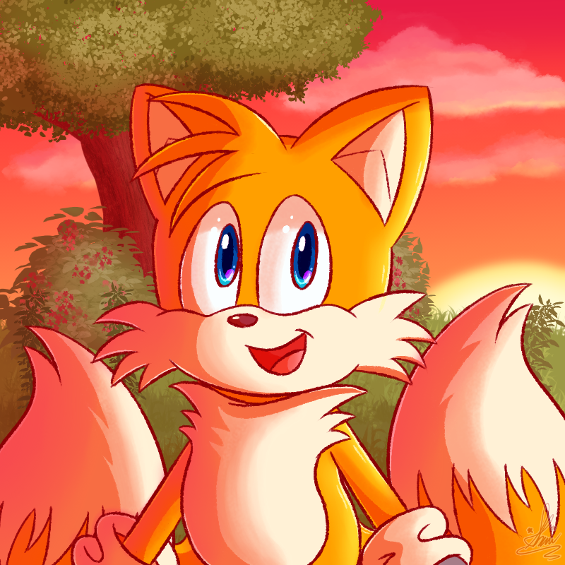 Tails Portrait by @CosmicNova – Sheezy.Art