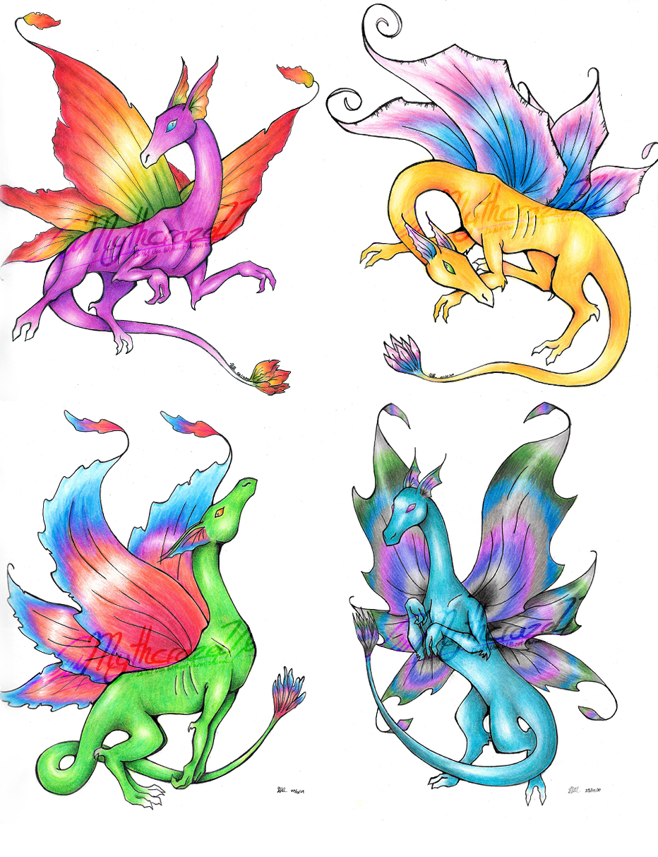 Seasonal Fae Dragons by @mythcraze776 – Sheezy.Art