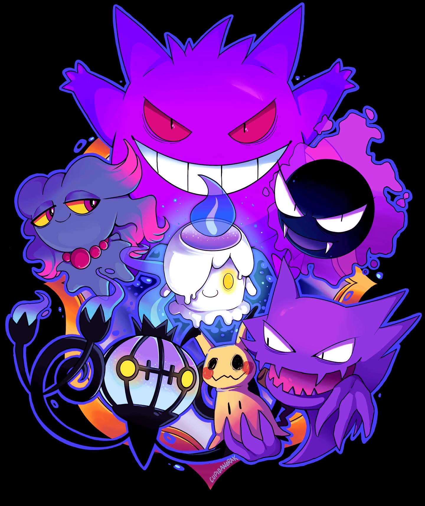 Ghost Pokemon Tattoo Commissiom by @CupidAnorak – Sheezy.Art
